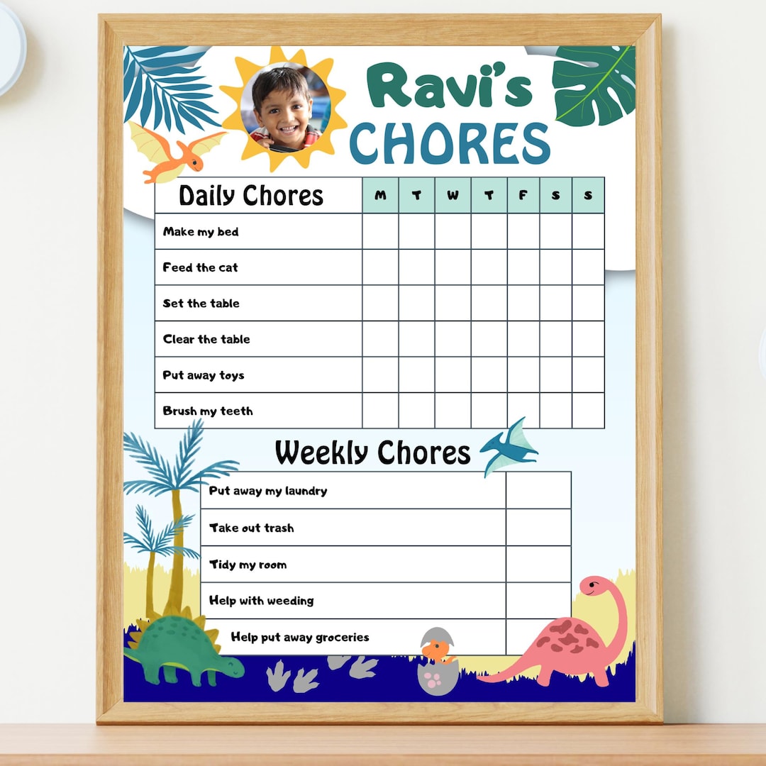Cute Rewards Chart Printable | Kids Routine Chart | Kids Chore Chart ...