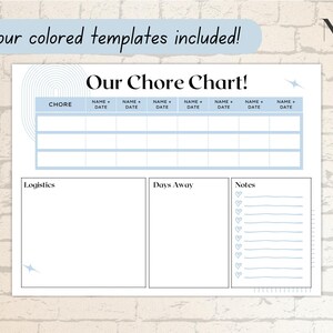 Editable Chore Chart for Kids Printable | Perfect for Families and for ...