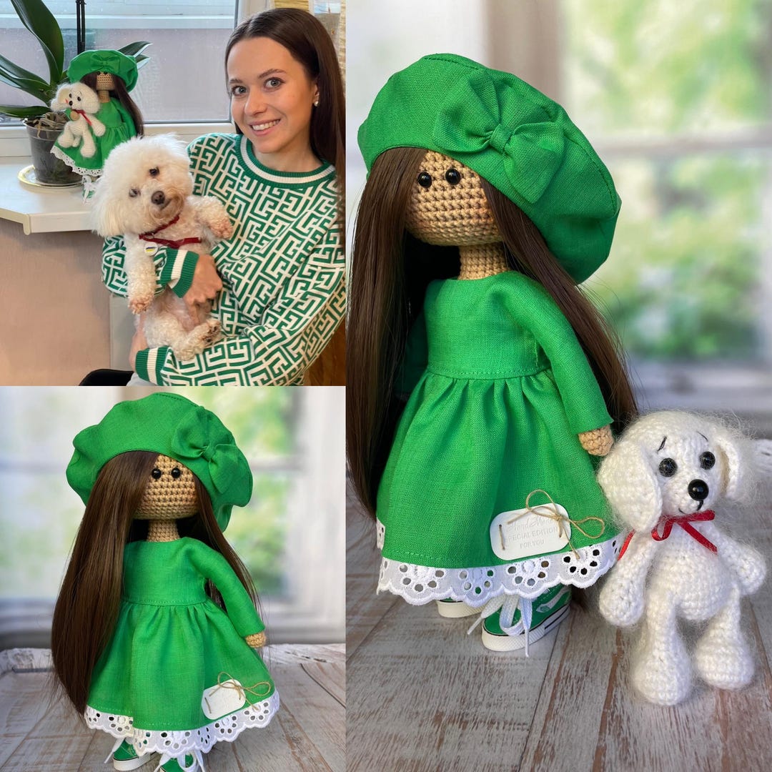 Custom Portrait Doll, Handmade Amigurumi, Personalized Crochet Gift ...