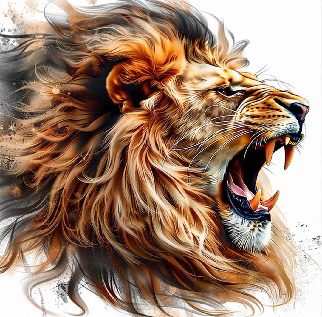 Roaring Lion Clipart Bundle Majestic and Ferocious Lion Art High ...