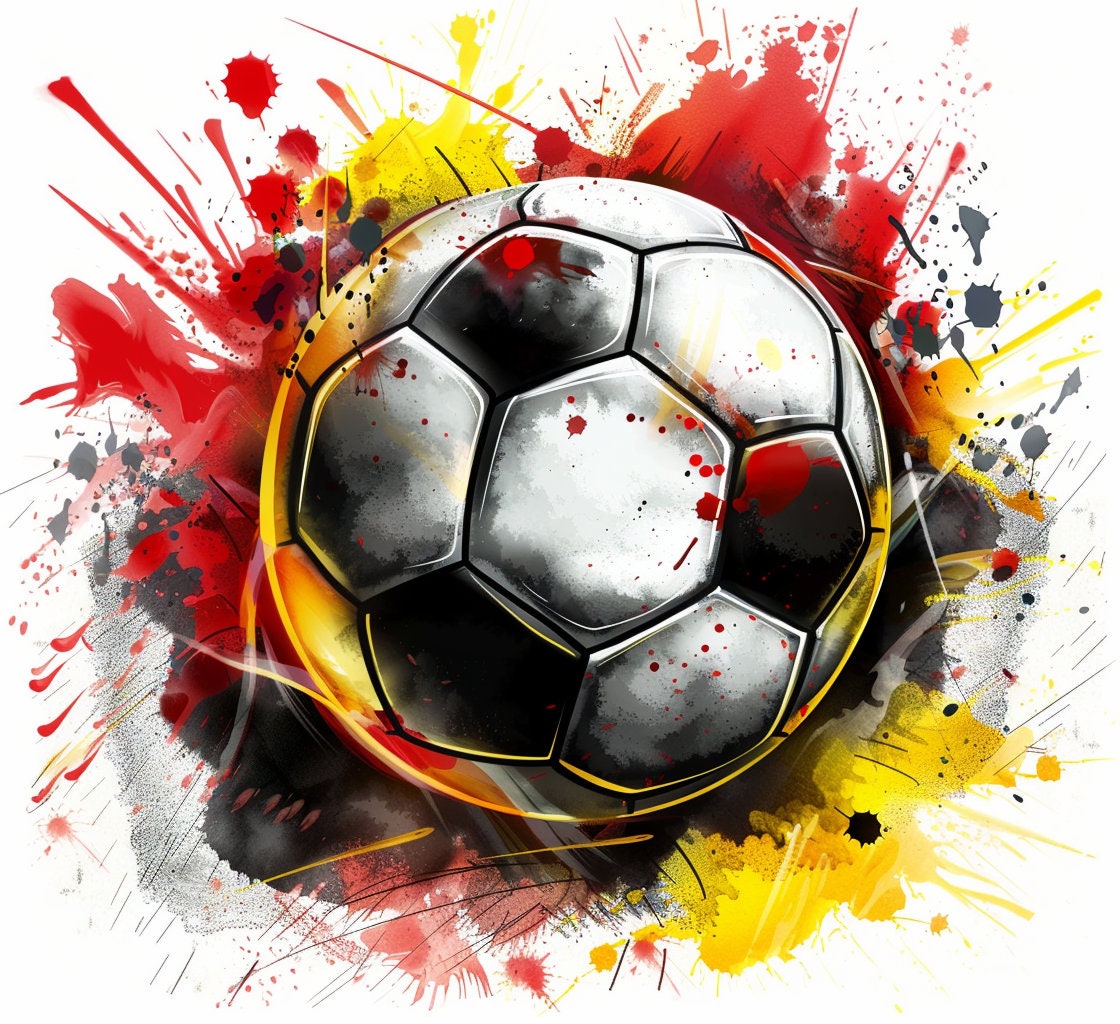 9 Colorful Soccer Ball Clipart Bundle Sports Art Print Sports ...