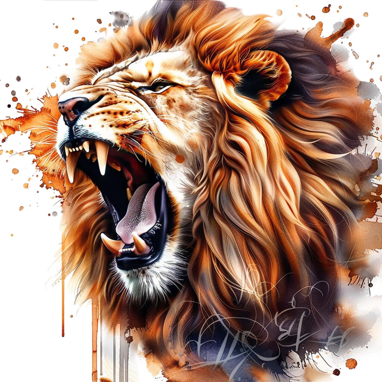 Roaring Lion Clipart Bundle Majestic and Ferocious Lion Art Lion King ...