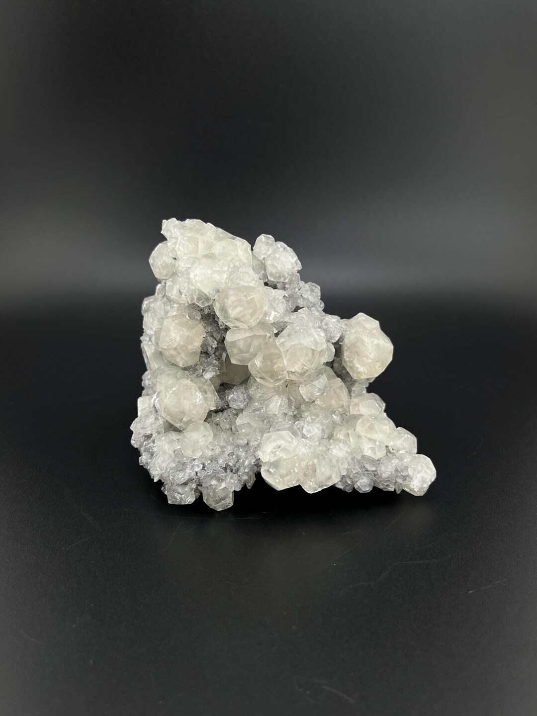 Pseudo-pyritohedral Calcite Crystal Cluster on Quartz Matrix - China - Etsy