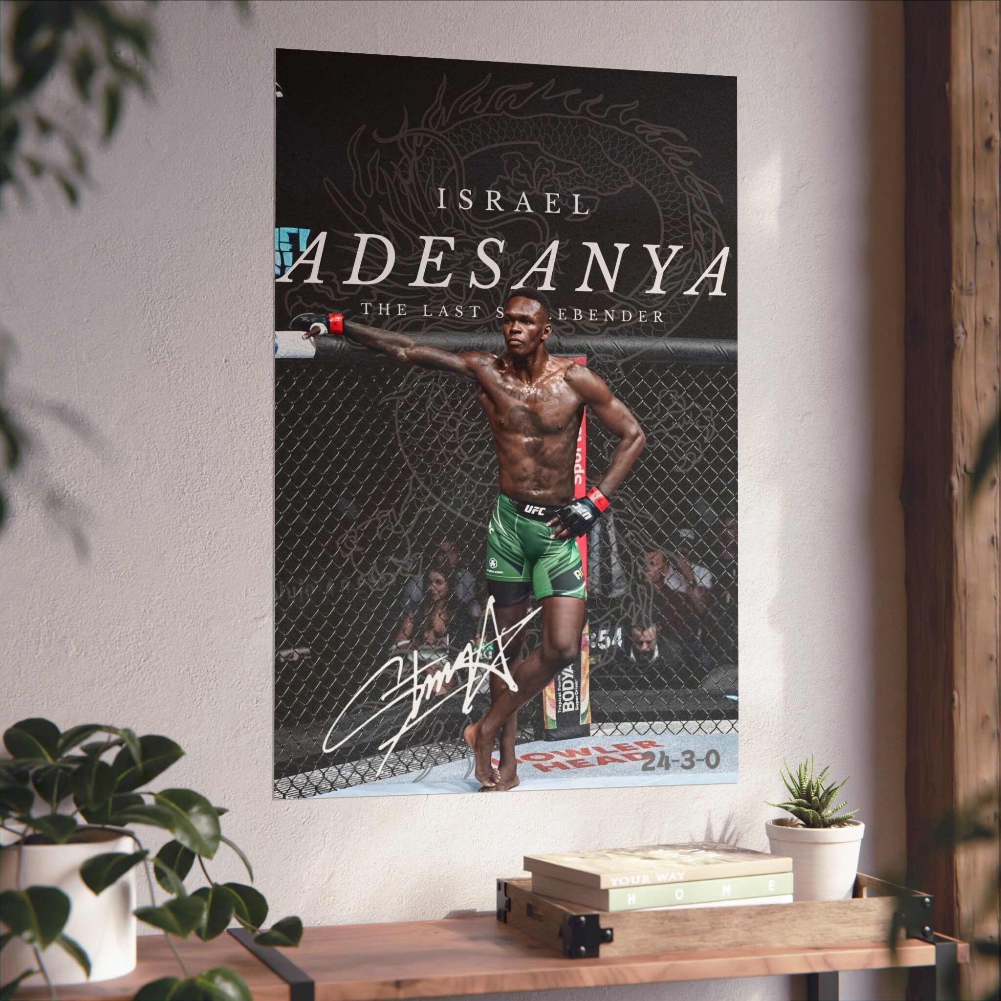 Israel Adesanya UFC Poster the Last Stylebender Motivational Wall Art ...