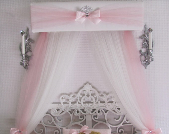 Crib Canopy Nursery Cornice BED Teester FULL Twin Queen White - Etsy