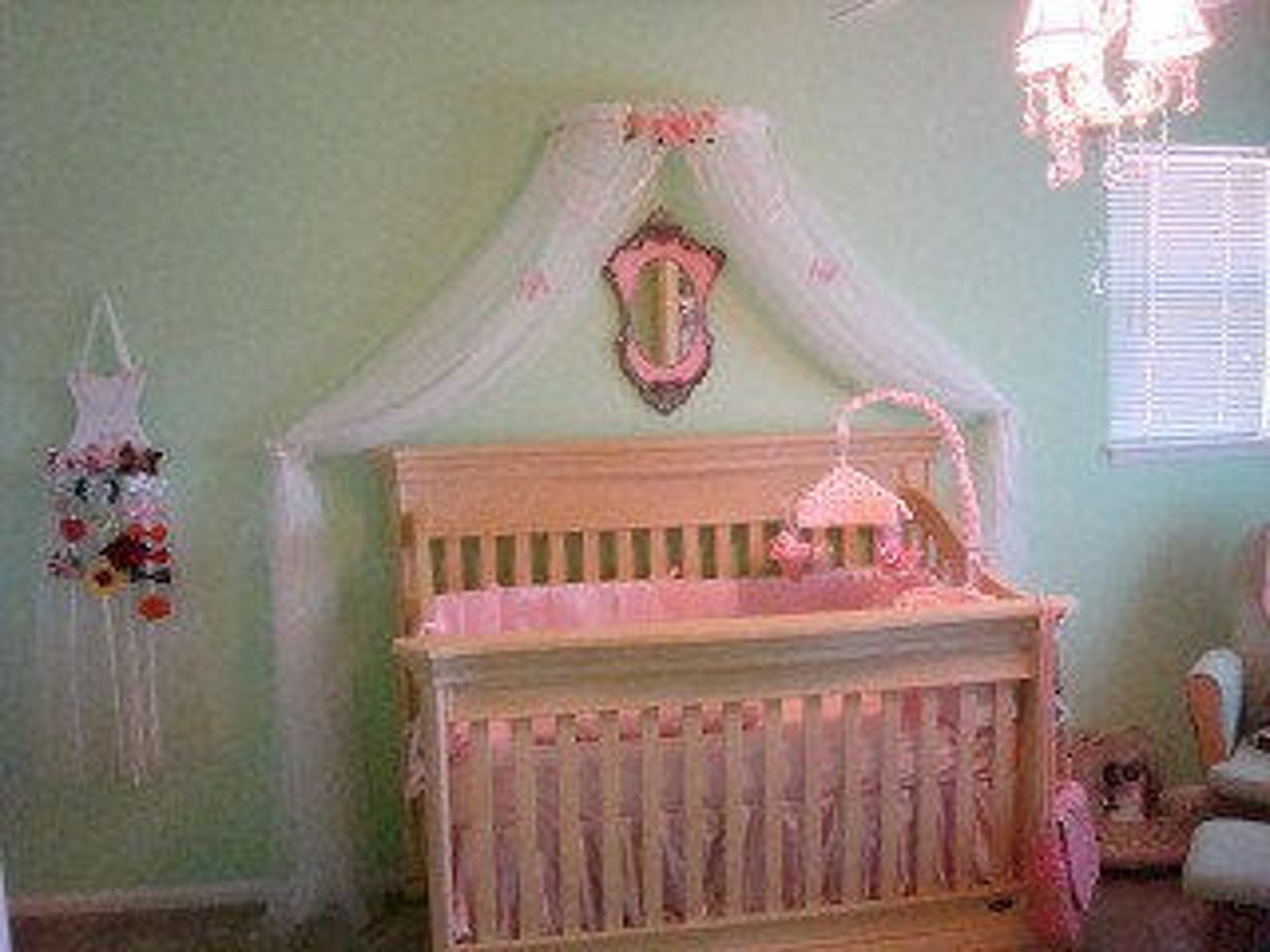 Crib Canopy Princess Bed Crown Nursery Baby Light Pink Petite - Etsy
