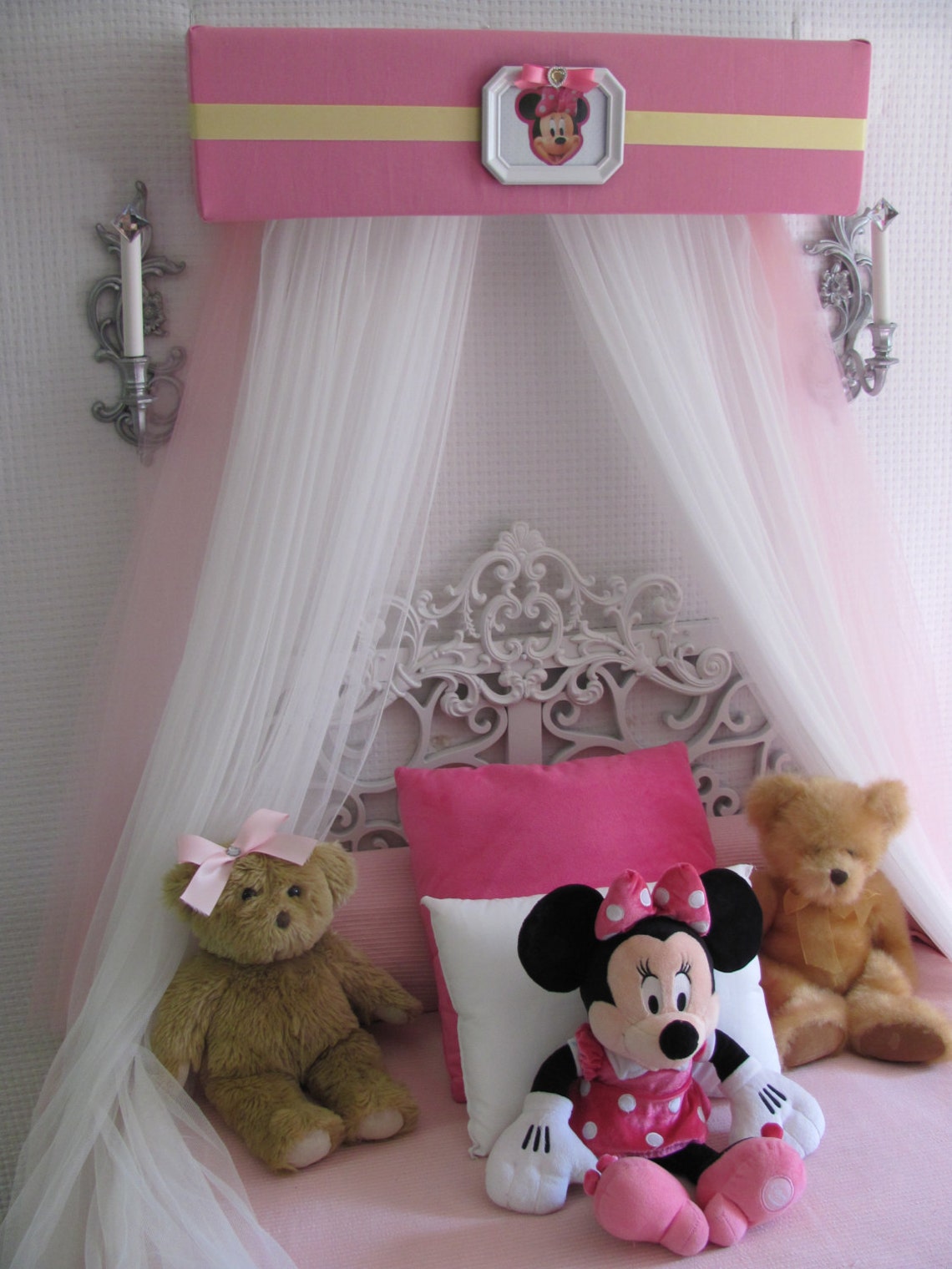 Disney Minnie Mouse Crib Canopy Cornice BED Teester FULL Twin Queen ...