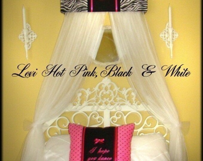HOT Pink Zebra Print Rock Star Diva Bling Bedroom Decor Canopy - Etsy