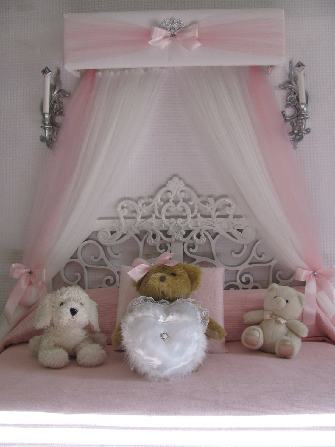 Nursery BED Teester Princess Bedroom Crib Canopy Girls Bedroom Decor ...