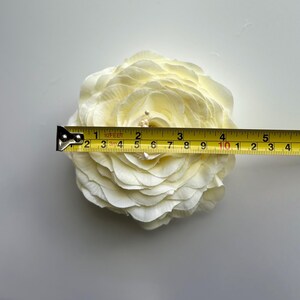Flower Brooch Pin, Fabric Flower Pin in Orange, Wedding Flower Brooch ...