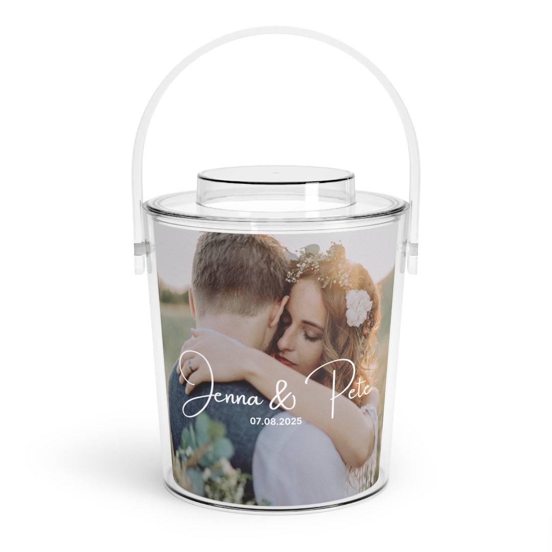 Personalized Wedding Gift Ice Bucket, Custom Ice Bucket for Couples ...