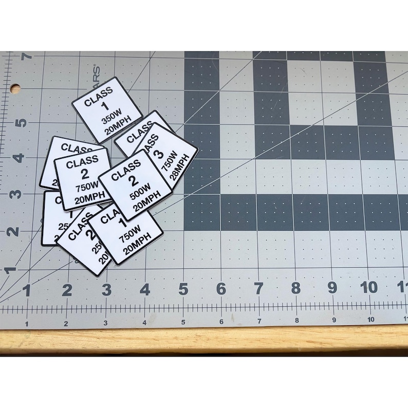 Ebike Sticker Bike Sticker Decal (class 1, 2, 3) – 250W, 350W, 500W ...