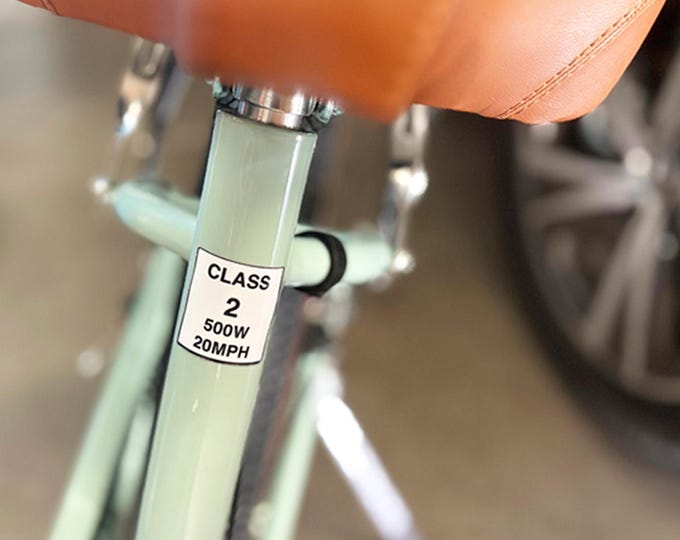Ebike Sticker Bike Sticker Decal (class 1, 2, 3) – 250W, 350W, 500W ...