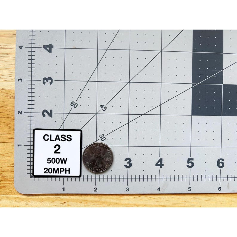 Ebike Sticker Bike Sticker Decal (class 1, 2, 3) – 250W, 350W, 500W ...