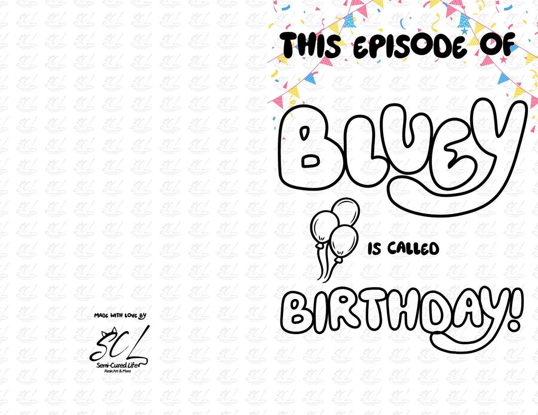 Bluey-inspired Printable Activity Book | Birthday Party Favor | Kids ...