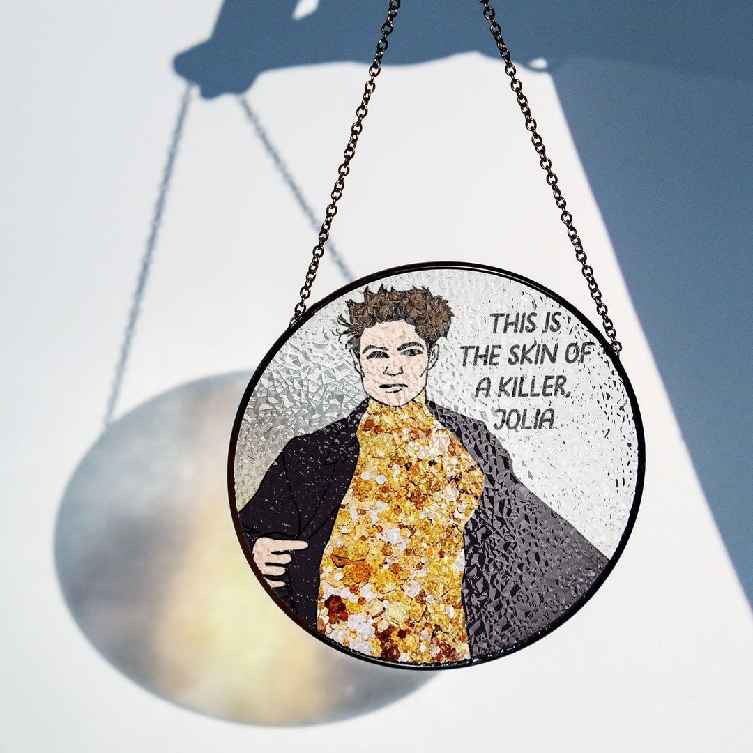 Personalized This is Skin of A Killer Stained Glass Suncatcher, Funny ...