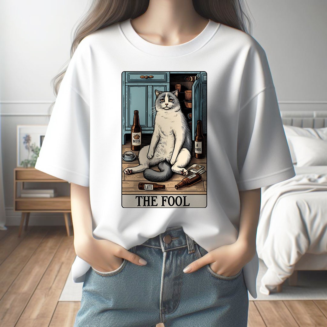 Sad Cat Meme the Fool Tarot Png, Tarot Card Png, Witchy Png, Crying Cat ...