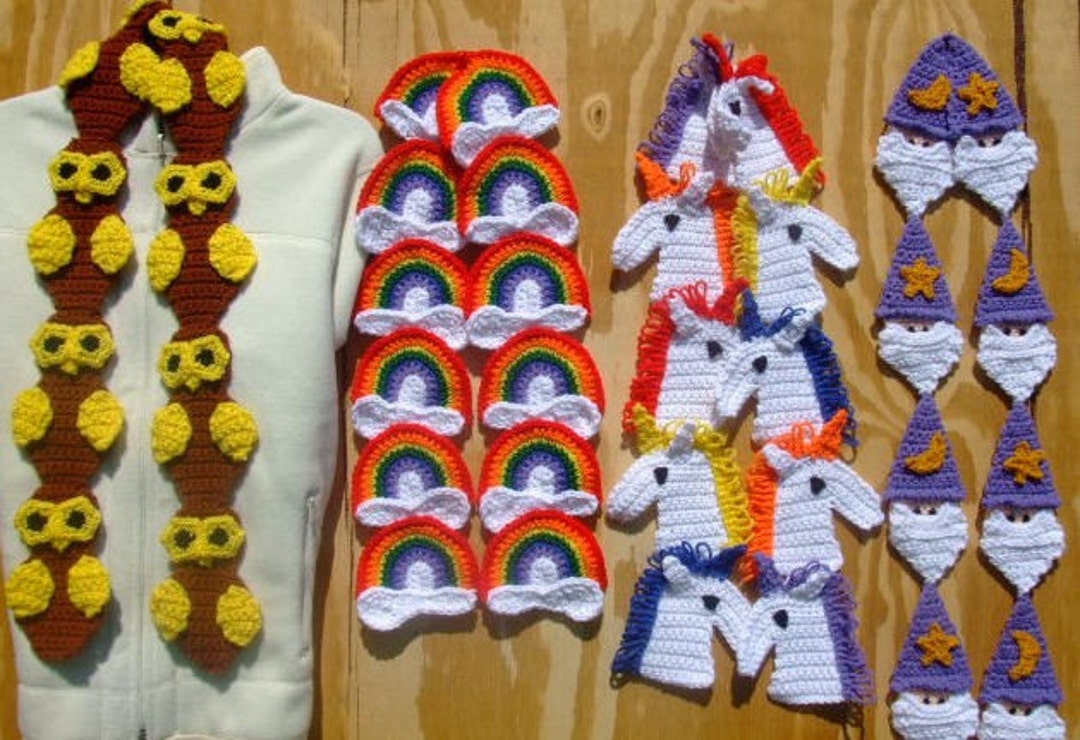CROCHET PATTERN - CV064 Magical Scarves - Wizardry Scarves - Owl ...