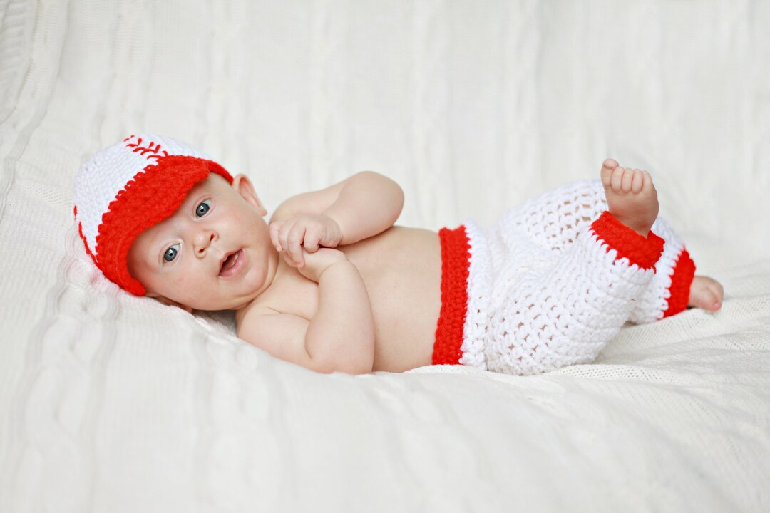 CROCHET PATTERN - CV138 Baby Baseball Outfit - Baby Boy - Baby Girl ...