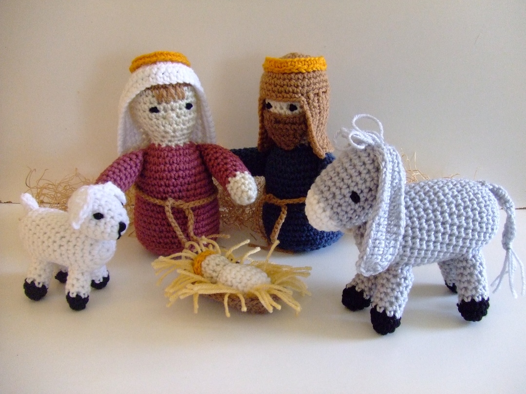 CROCHET PATTERN CV174 the Nativity Set - Crochet Nativity Pattern ...