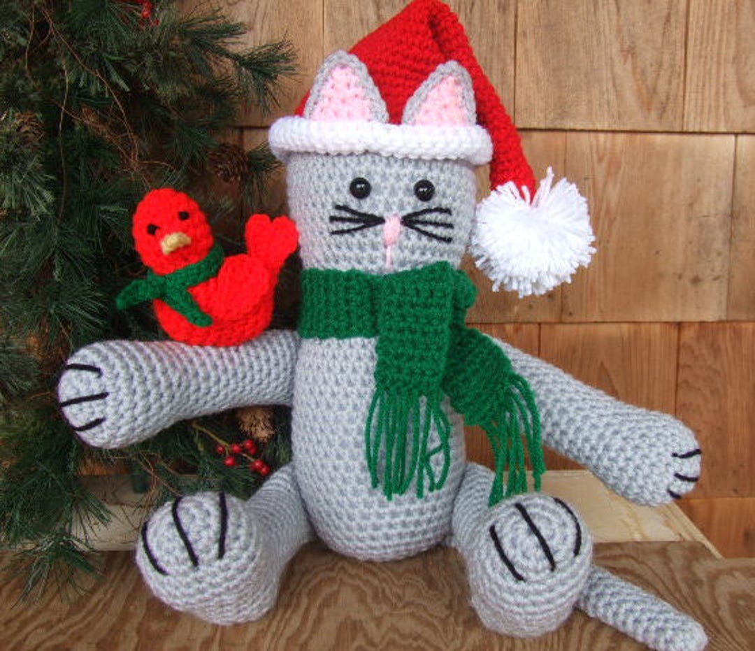 CROCHET PATTERN - CV112 Sydney the Christmas Kitty - Cat - Amigurami ...