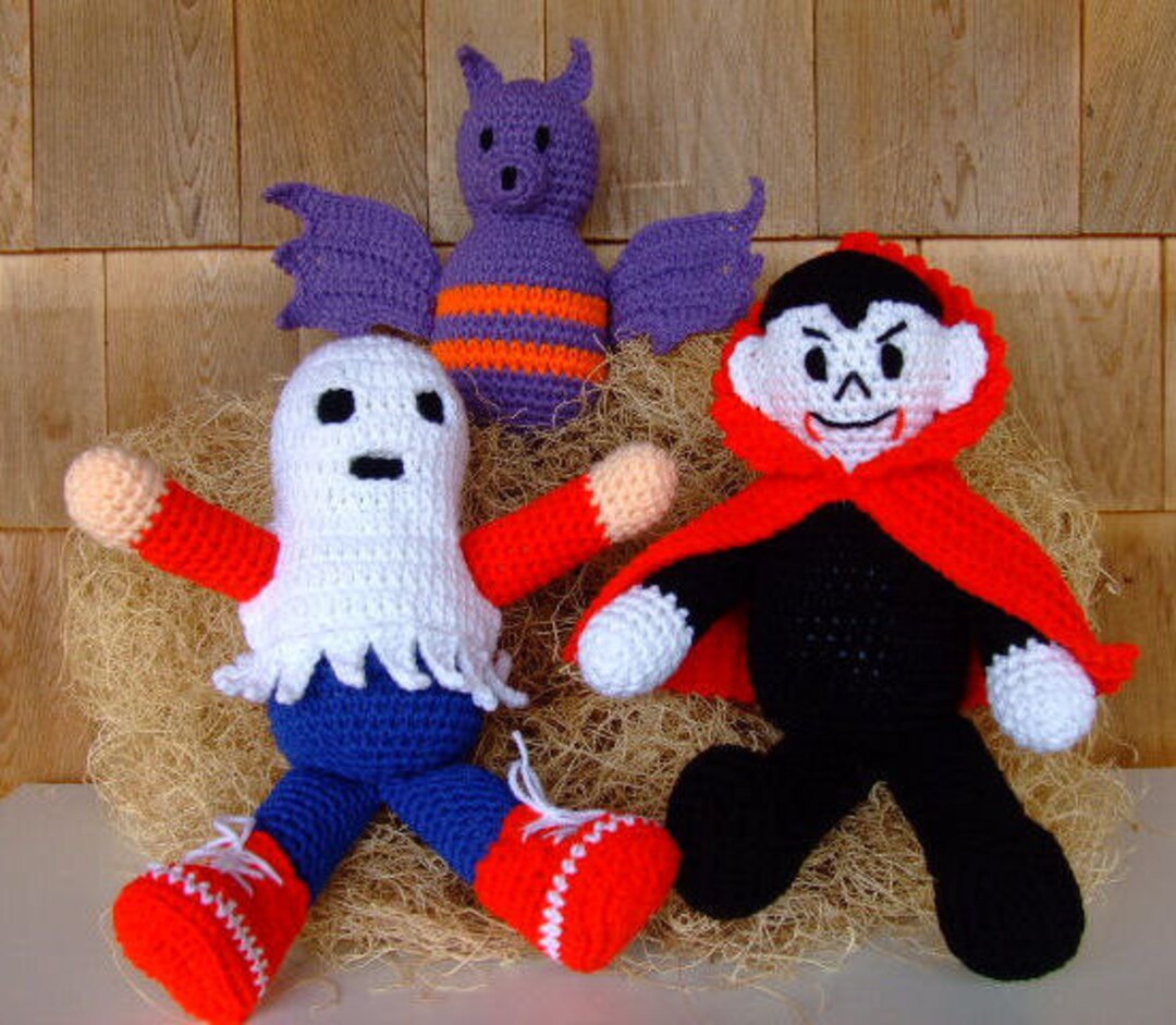 CROCHET PATTERN - CV082 Halloween Goblins - Vampire - Bat - Ghost Toys ...