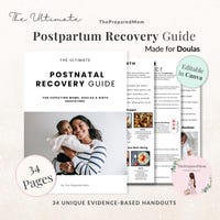 Postpartum Recovery Checklist, Postpartum Template, Postpartum Doula ...