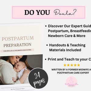 Postpartum Essentials Guide, New Mom Postnatal Recovery Ebook, Postpartum Care Guide, Prenatal ...