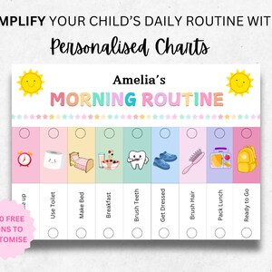 Toddler Chore Chart, Editable Picture Chore Chart for Kids, Visual ...