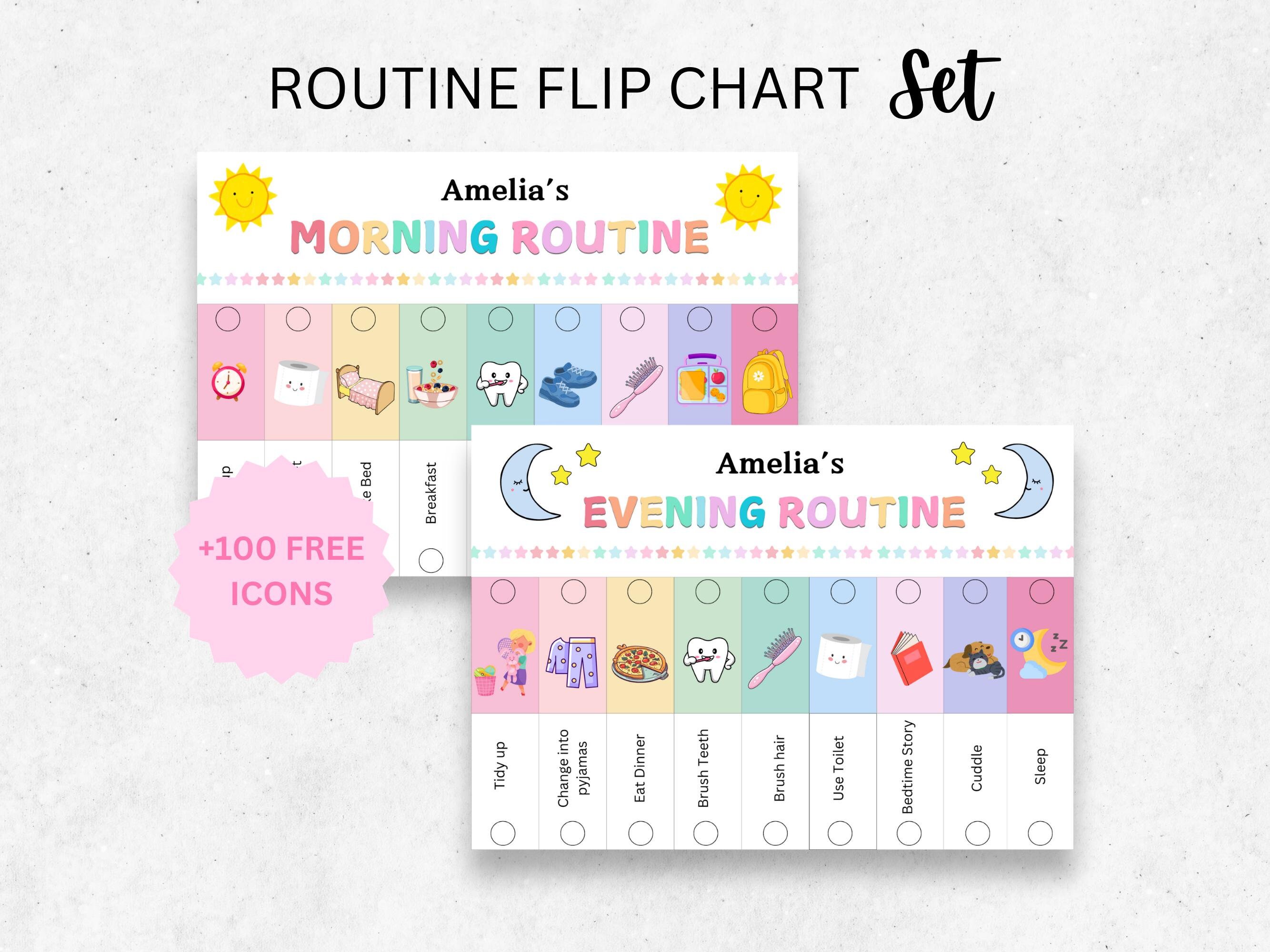 Toddler Chore Chart, Editable Picture Chore Chart for Kids, Visual ...