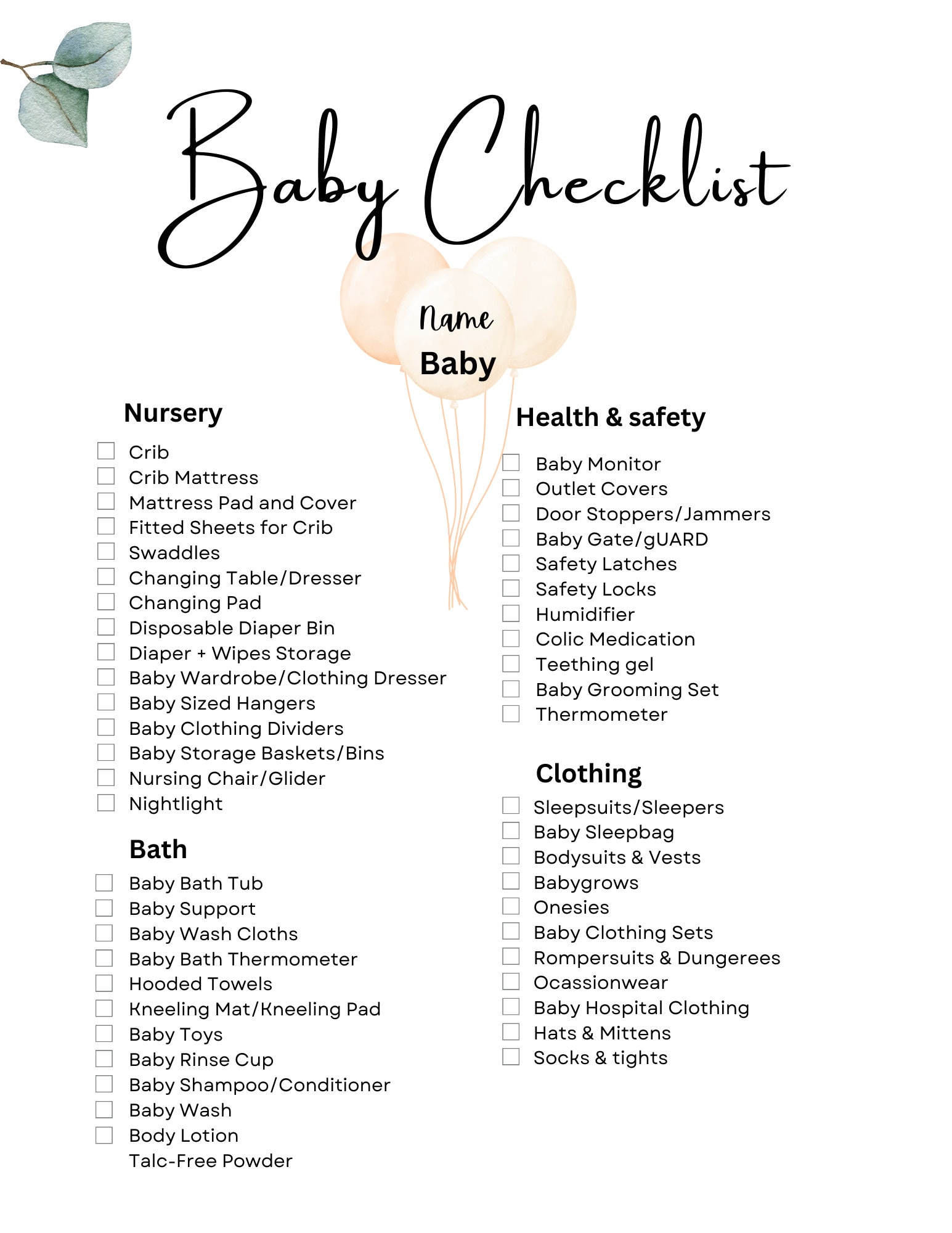 Simple Editable Birth Plan Template Doula Pregnancy Printable pastel ...