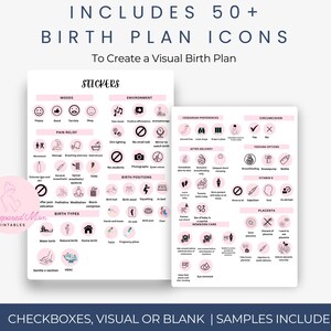 Comprehensive Birth Plan Template Bundle, Canva Editable Birth Plans ...