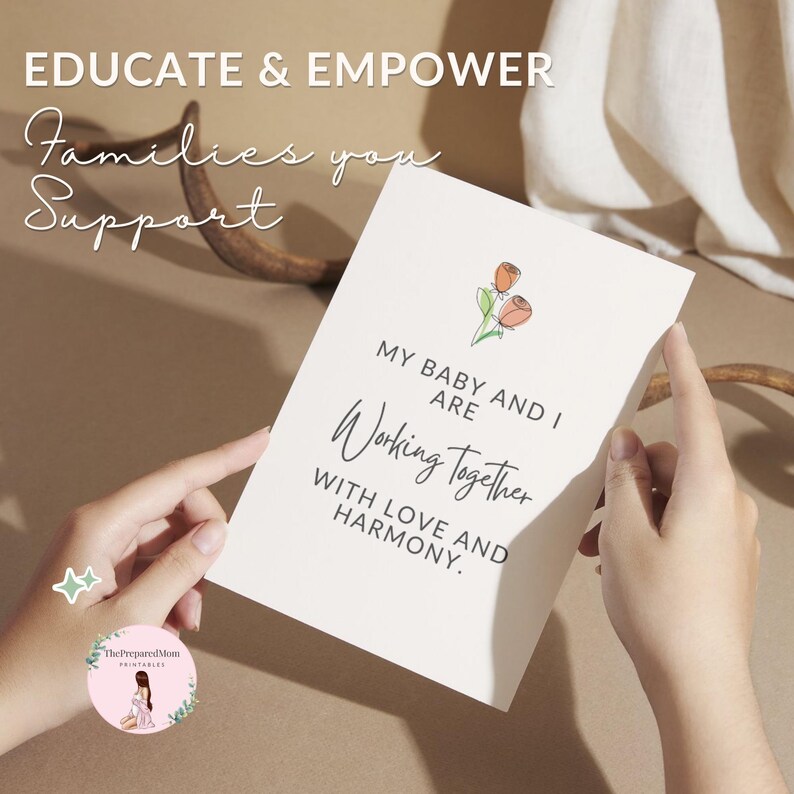 Birth Partner Handouts Bundle - Editable Canva Templates for Doulas ...