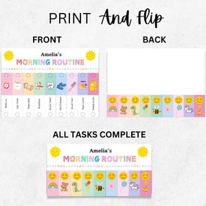 Toddler Chore Chart, Editable Picture Chore Chart for Kids, Visual ...