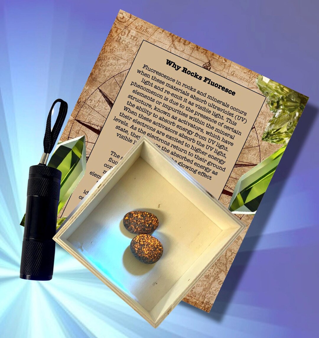 Yooperlite Discovery Kit - UV Blacklight Flashlight, Yooperlite ...