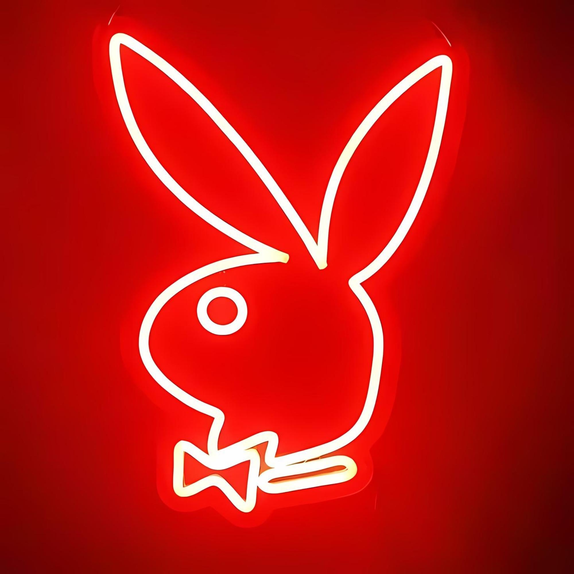 LED Playboy Bunny Neon Sign, Custom Neon Signage, Playboy Bunny Room ...