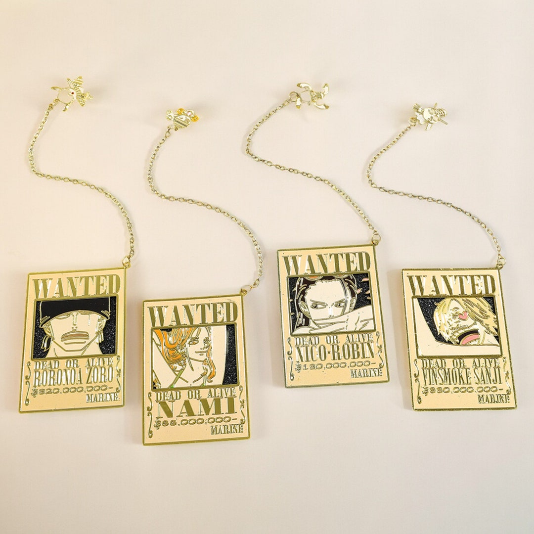 One Piece Bounty Wanted Poster Bookmarks, One Piece Anime Poster Book ...