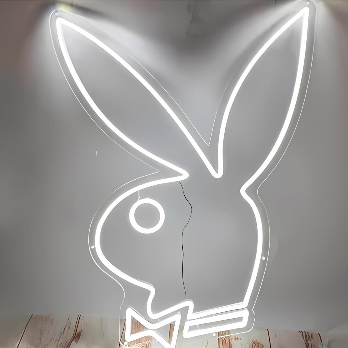 LED Playboy Bunny Neon Sign, Custom Neon Signage, Playboy Bunny Room ...