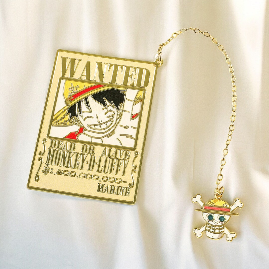 Monkey D Luffy One Piece Wanted Poster Bookmarks, Luffy Bounty Poster ...