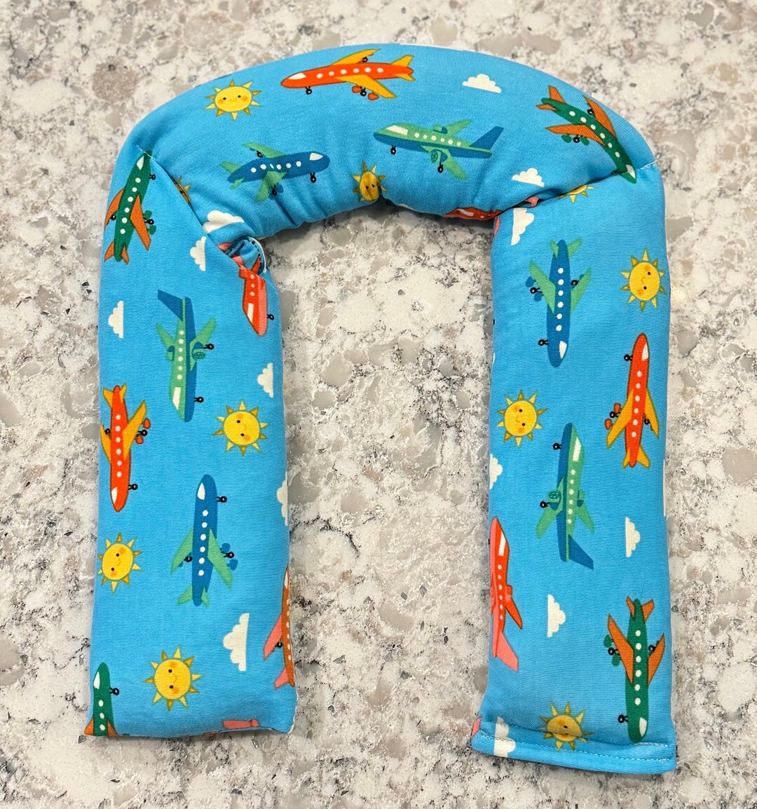 Blue Airplane Microwavable Rice Bag, Hot or Cold Therapy, Sore Muscles ...