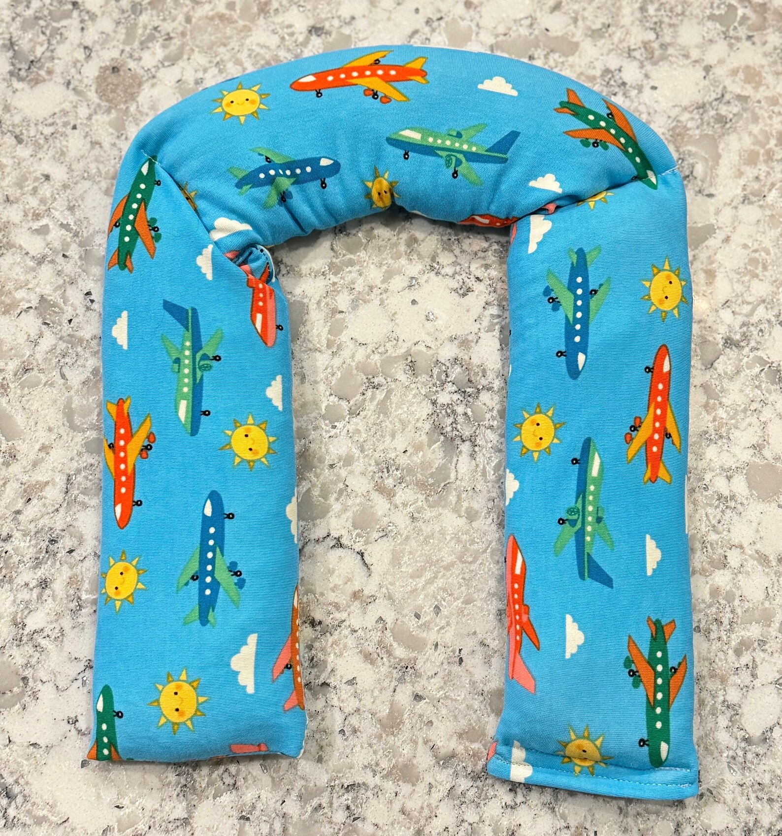 Blue Airplane Microwavable Rice Bag, Hot or Cold Therapy, Sore Muscles ...