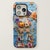 Vintage Flower Floral Phone Case, Retro Flower Pattern, iPhone 16 15 14 ...