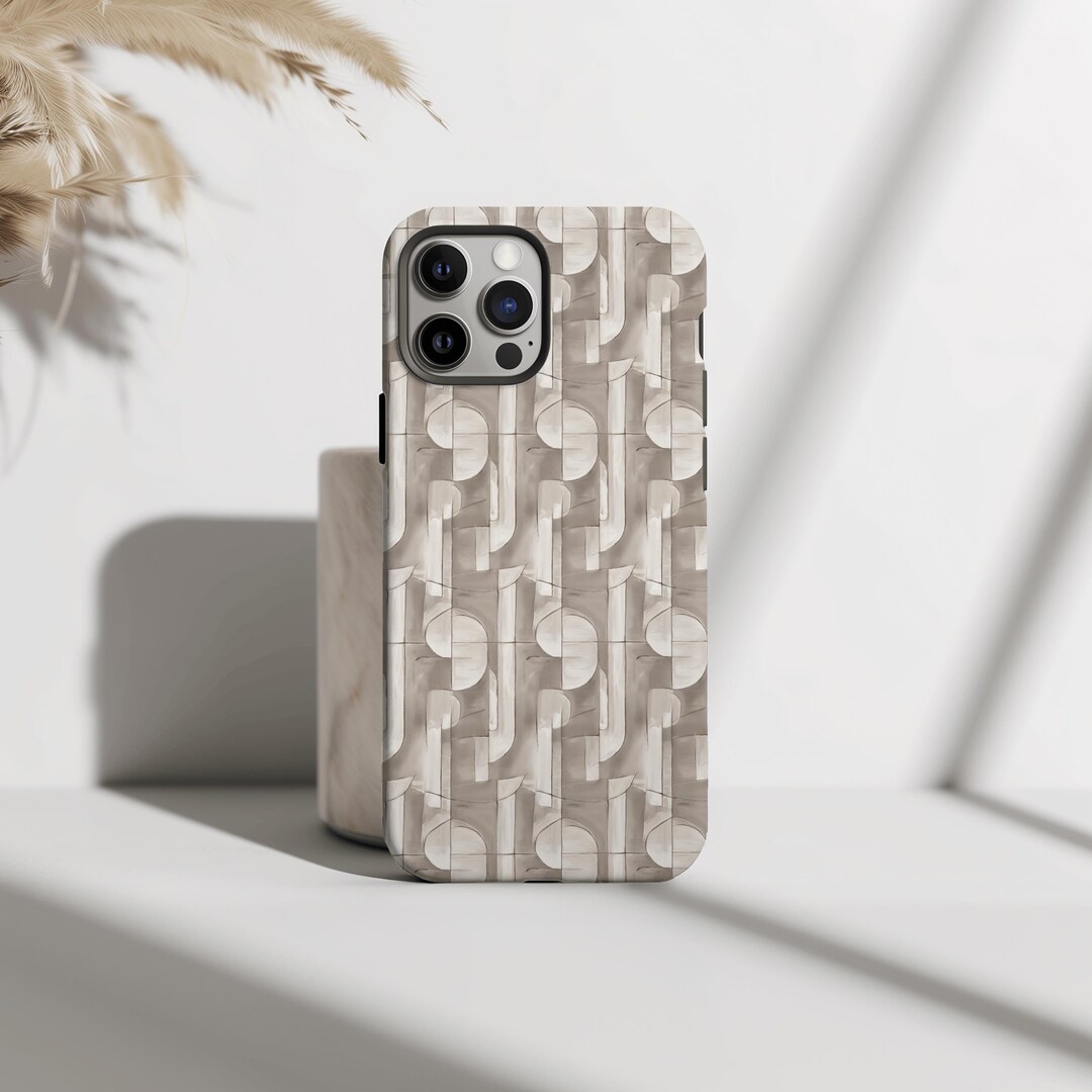 Modern Art Abstract Geometric Pattern Phone Case, Minimalist Art, 15 14 ...