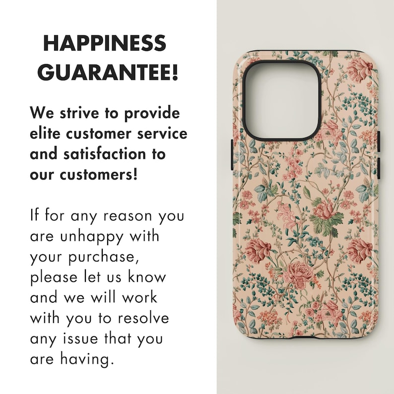 Vintage Flower Floral Phone Case, Retro Flower Pattern, iPhone 17 16 15 ...