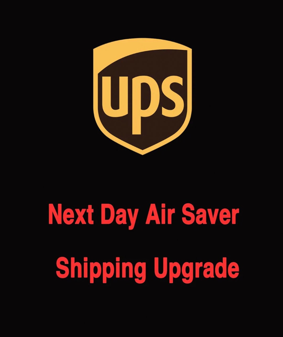 UPS Next Day Air Saver Shipping Upgrade - Etsy