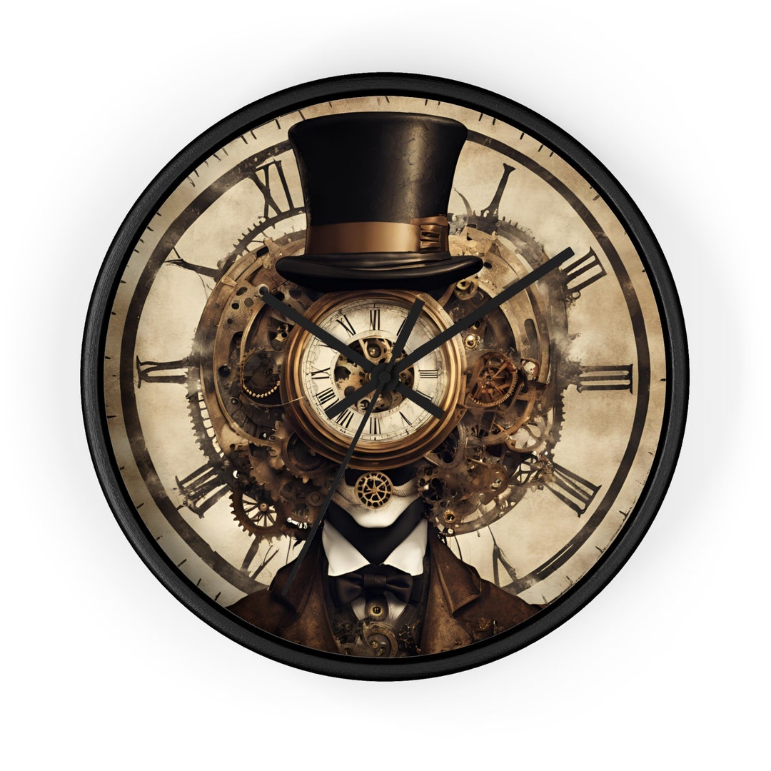 Wall Clock Steampunk Inspired Design Steampunk Clock - Etsy