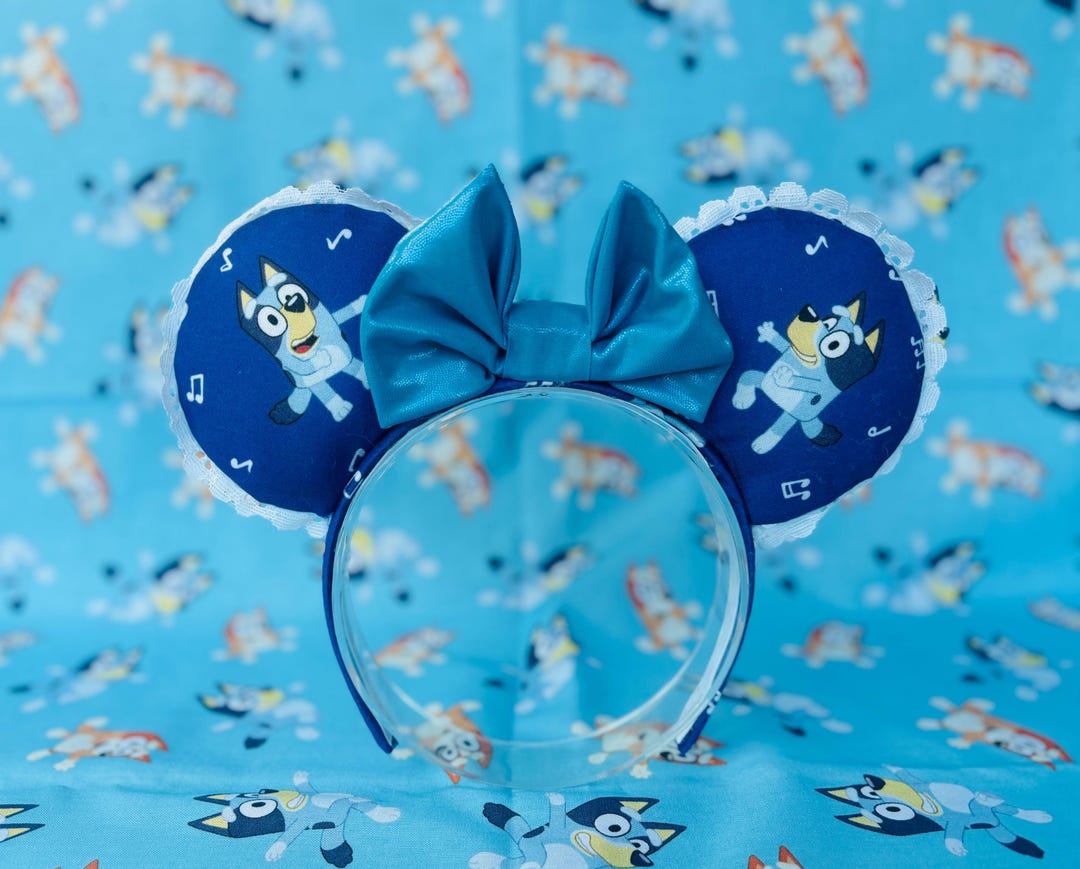 Blue Heeler Dog Bluey Inspired Mickey / Minnie Mouse Ears - Etsy