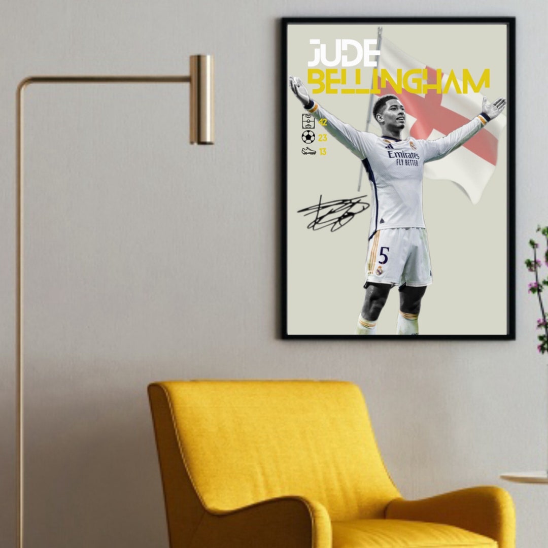 Jude Bellingham Real Madrid Football Print/poster Framed/unframed With ...