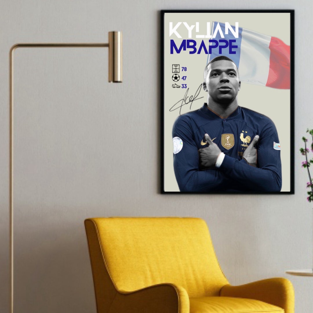 Kylian Mbappe Real Madrid PSG Football Print/poster Framed/unframed ...
