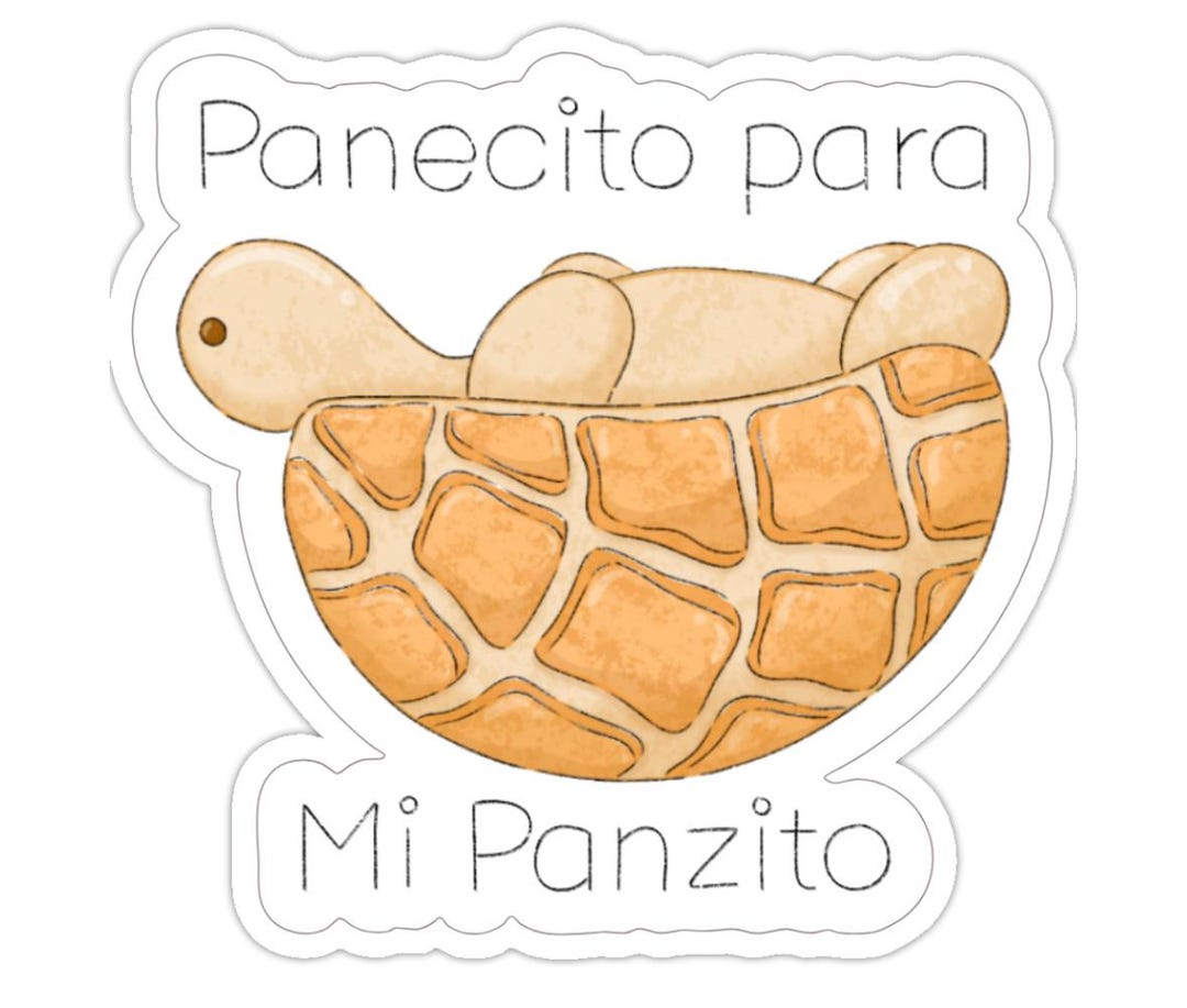 Panecito Para Mi Panzito Concha Sticker - Etsy